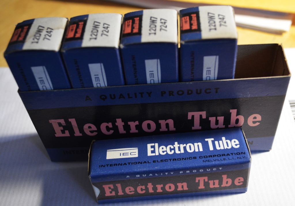 (5) Five MULLARD 7247 tubes NOS in original boxes – Dan Alexander Audio